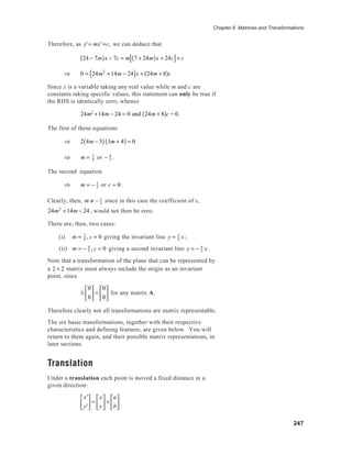 9.matrices and transformation Further Mathematics Zimbabwe Zimsec ...