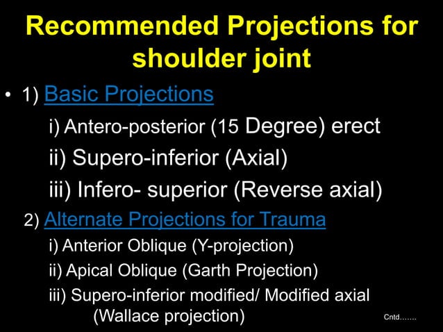 9. radiography of shoulder | PPTX