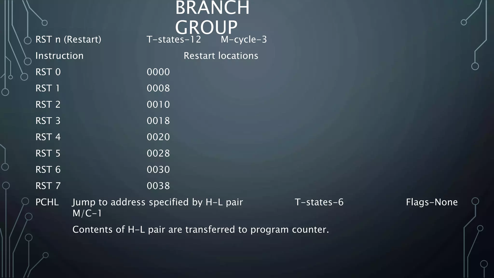 9. 8085 instruction set v | PPT