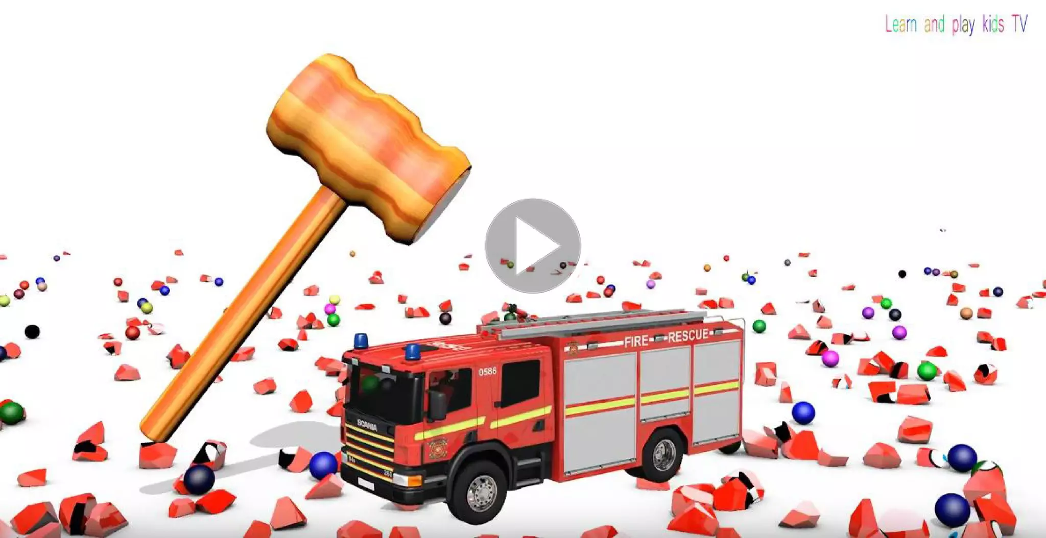 learning colors with street vehicles for kids with 3 d surprise eggs ...
