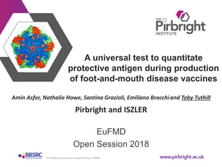 Universal VP4 ELISA quantifies FMD vaccine integrity | PPT