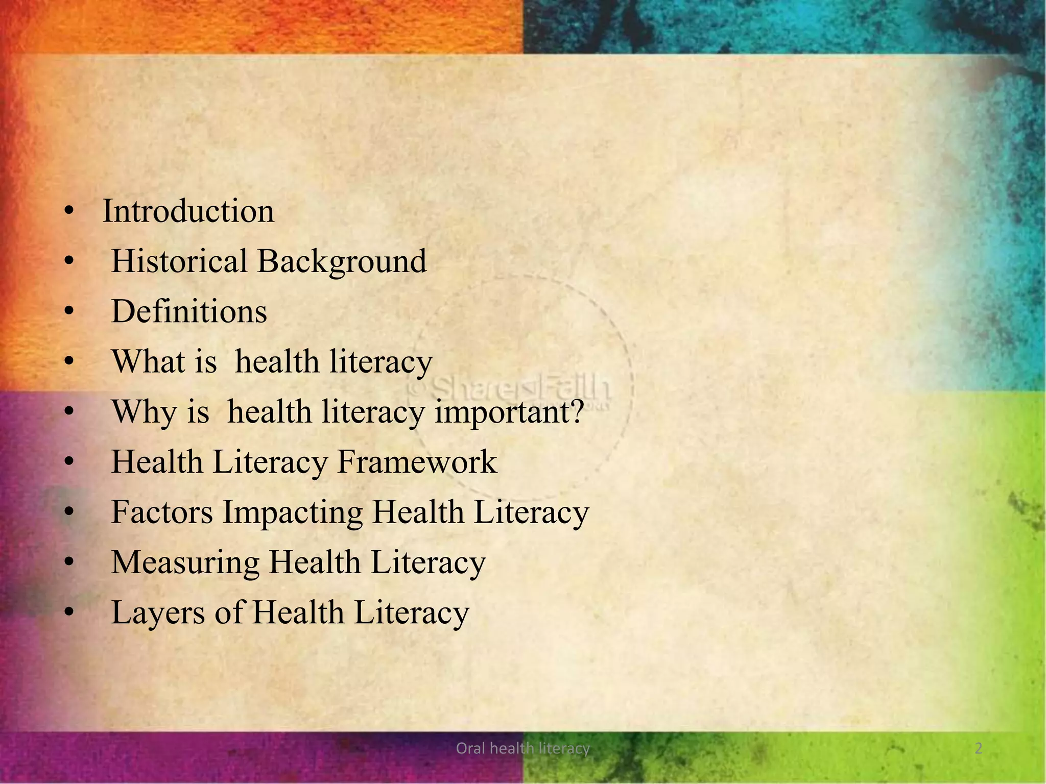 9.health literacy | PPTX