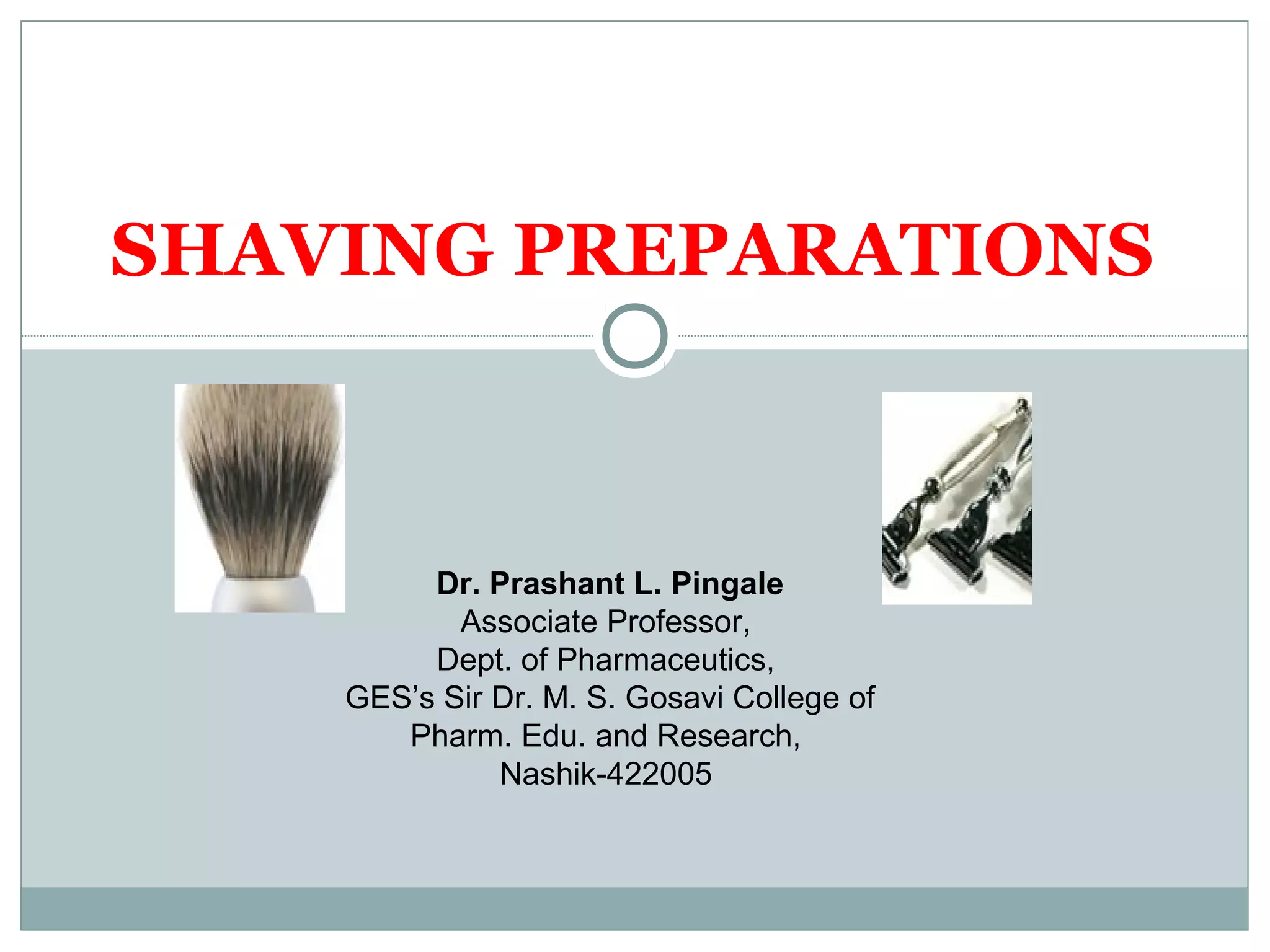 Shaving preparations | PPT
