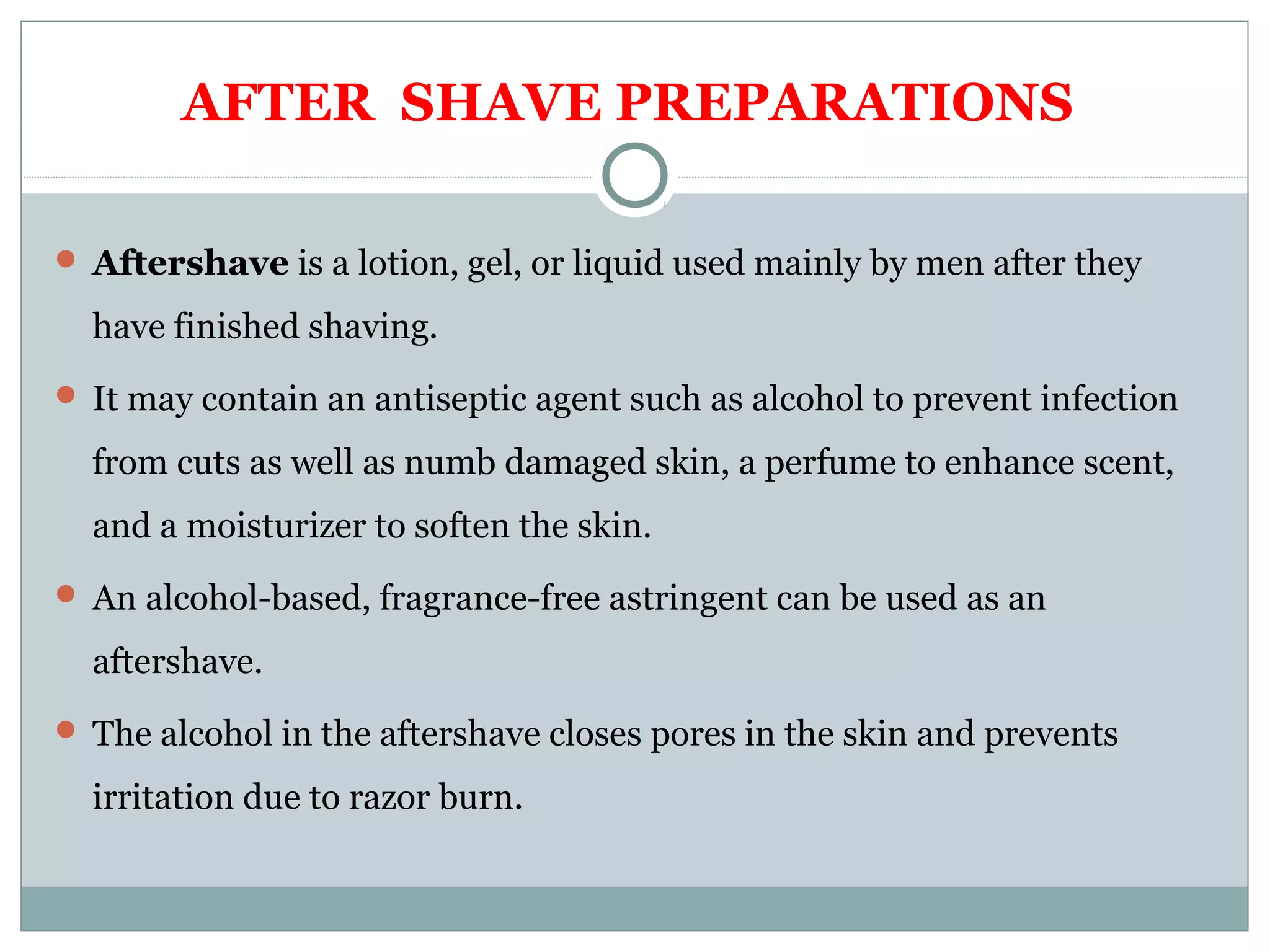 Shaving preparations | PPT