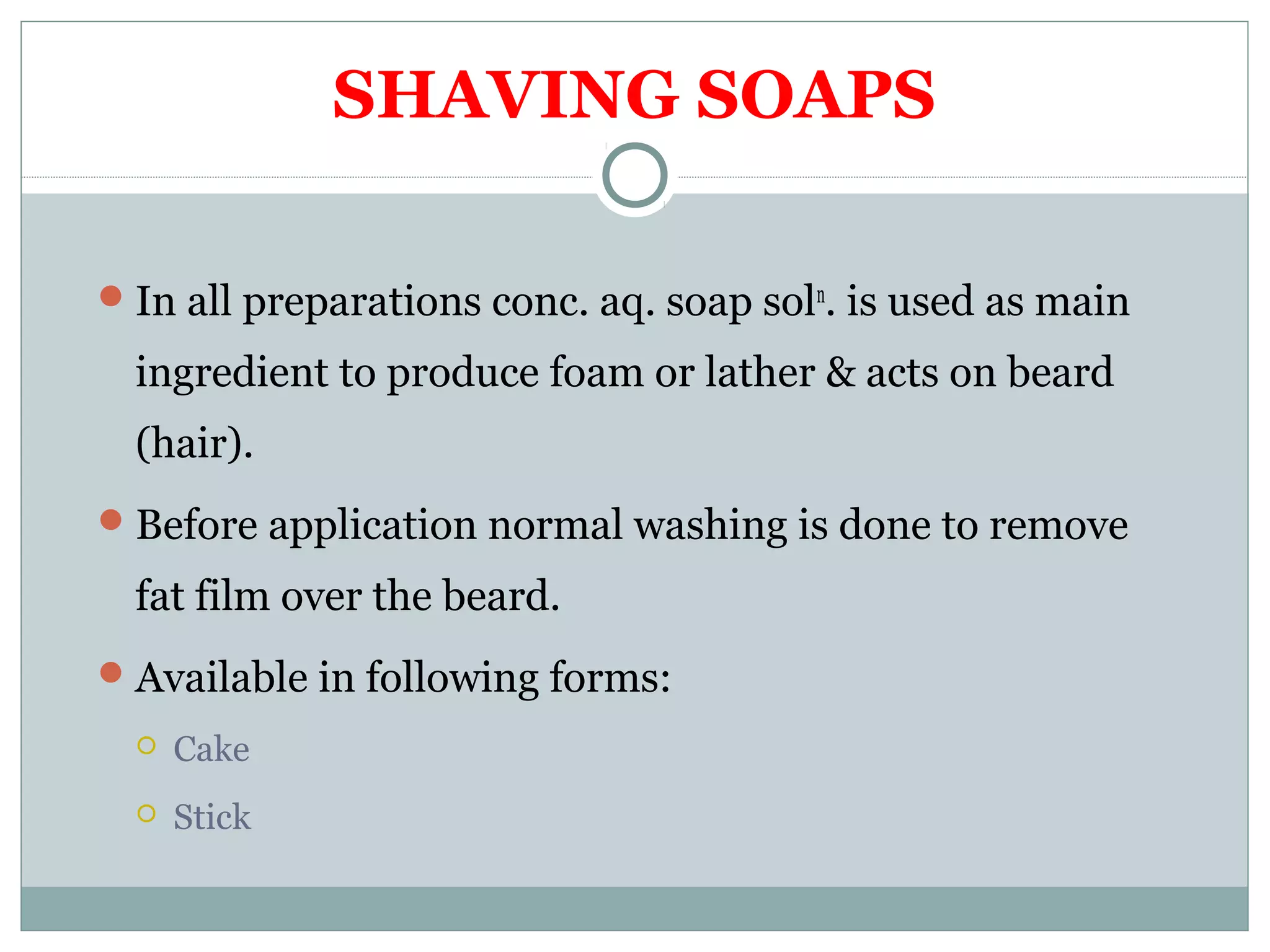 Shaving preparations | PPT