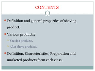 Shaving preparations | PPT