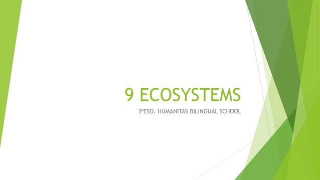 9. ecosystems | PPTX | Geography | Science