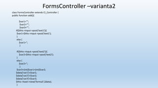 9. CodeIgniter add | PPT