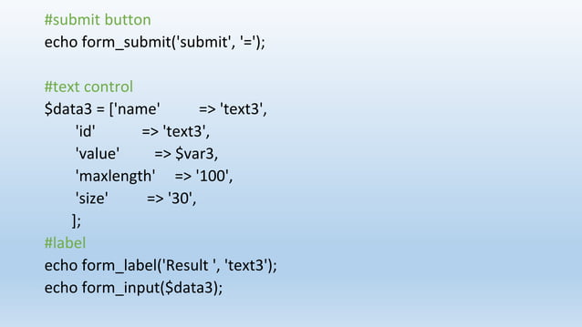 9. CodeIgniter add | PPT