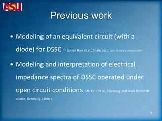 DSSC characterization using EIS | PPTX