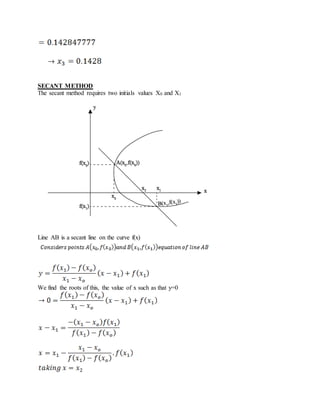 NUMERICAL METHOD | DOCX | Physics | Science