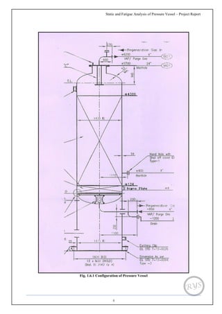 Static and Fatigue Analysis of Pressure Vessel as per ASME Codes | PDF