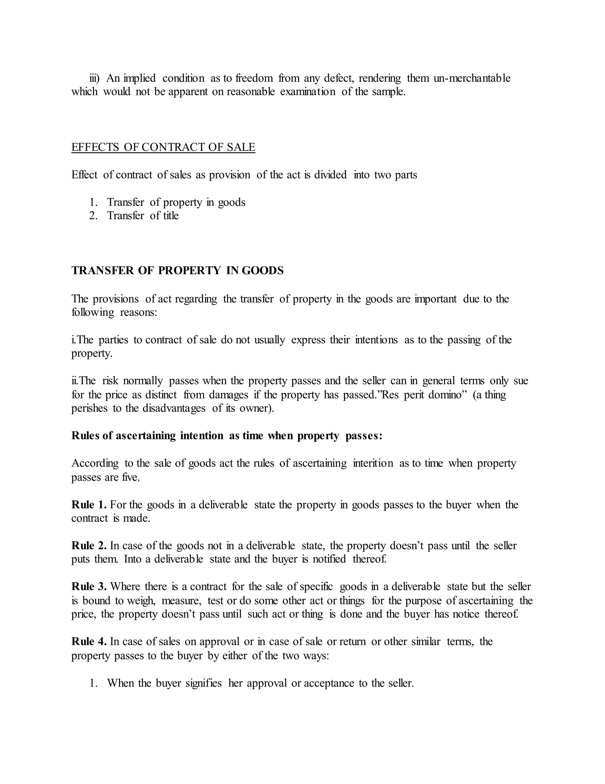 CONTRACT OF SALES | DOCX
