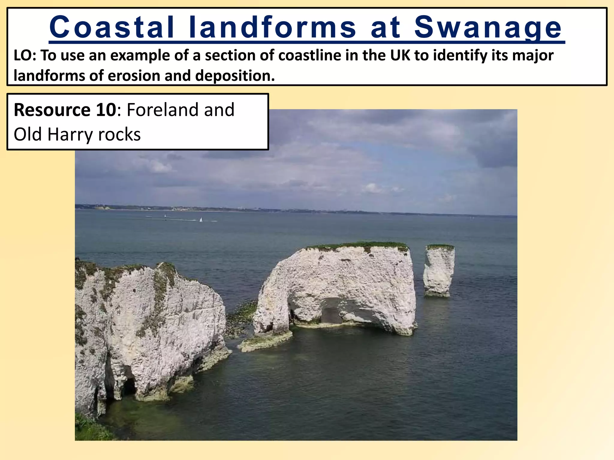 9. Coastal features Swanage | PPTX