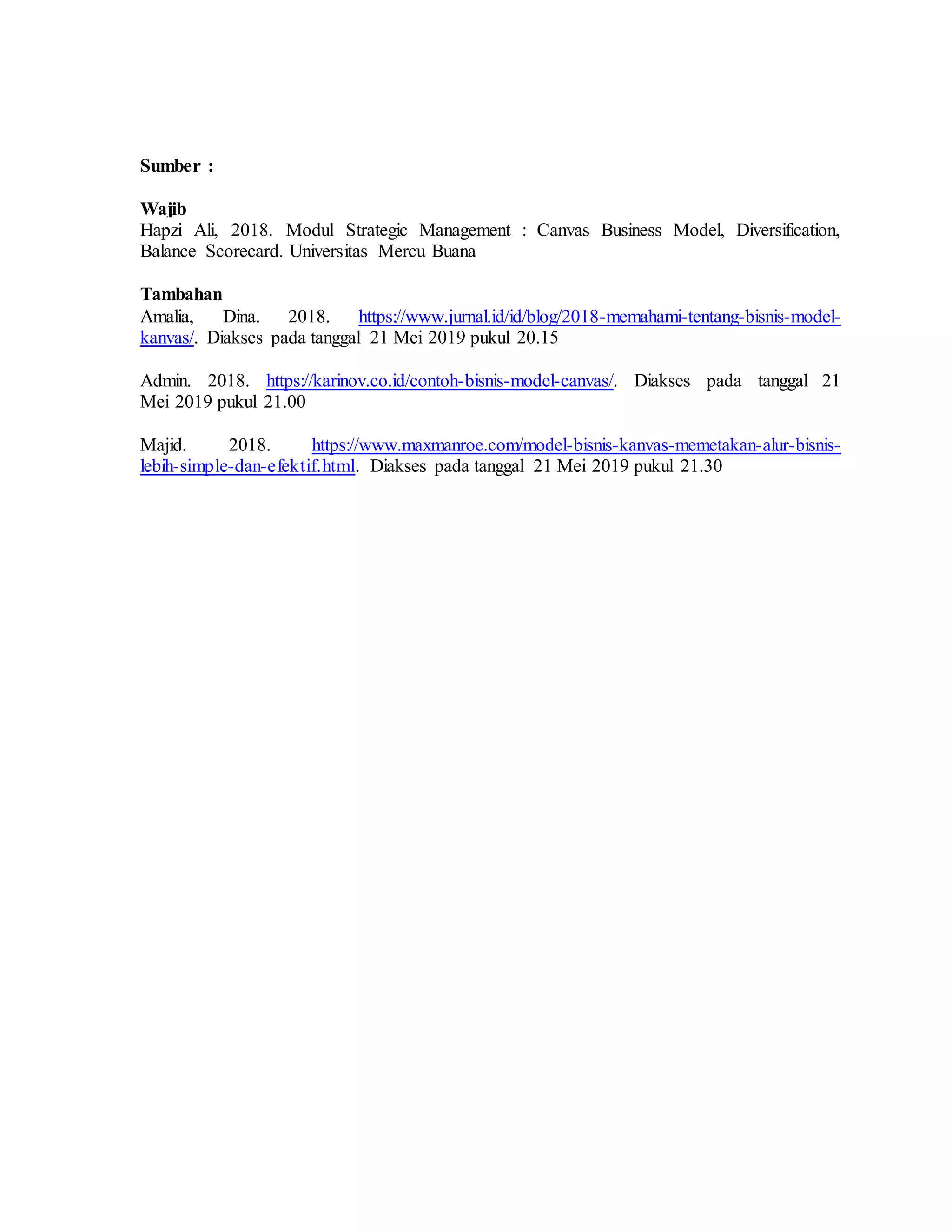 Strategic management. canvas model, diversification, balance scorecard ...