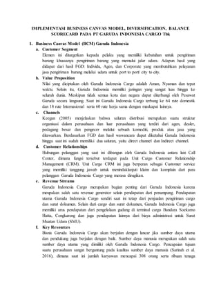 Strategic management. canvas model, diversification, balance scorecard ...