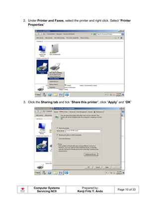 CSS Module 9 - Network Printer | PDF