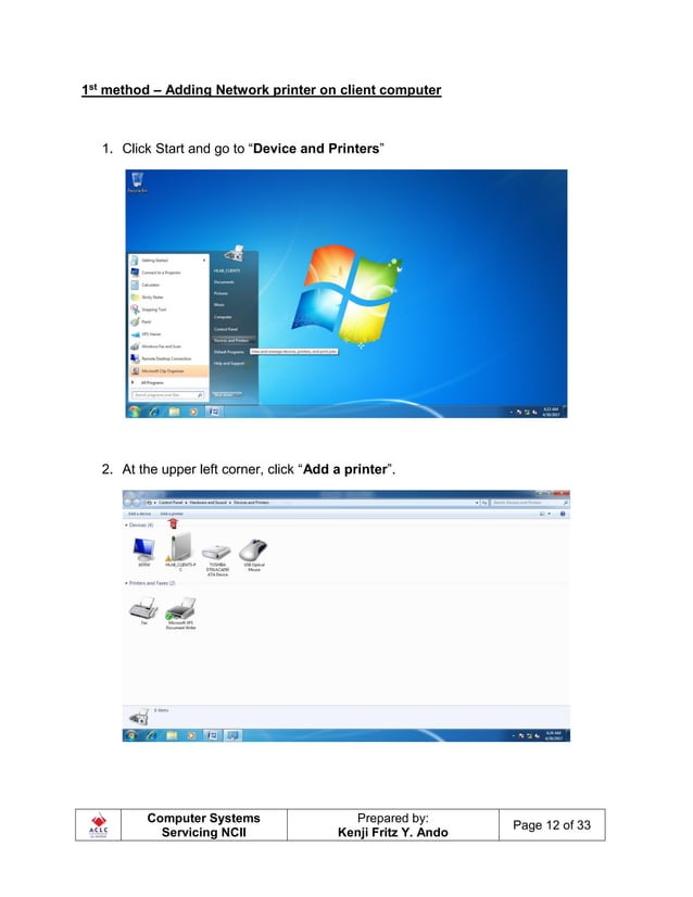 CSS Module 9 - Network Printer | PDF