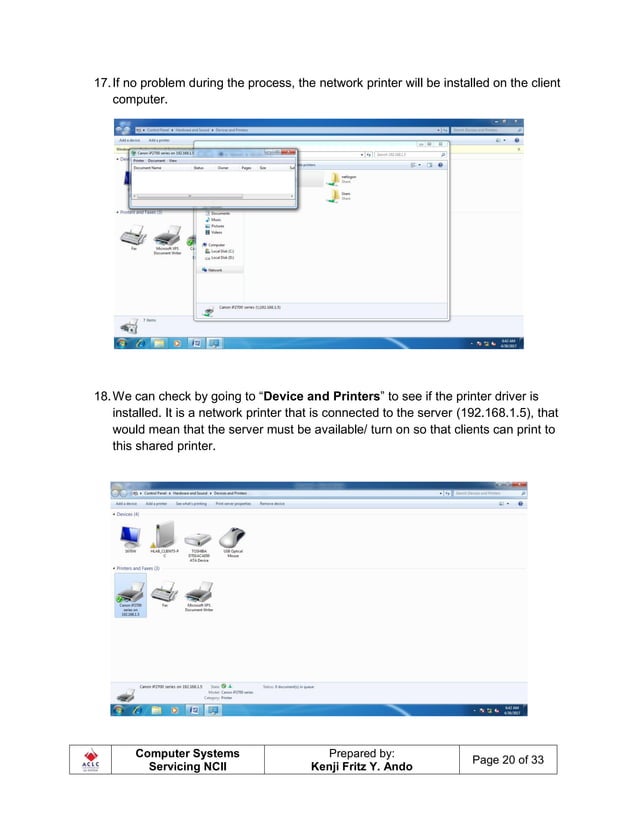 CSS Module 9 - Network Printer | PDF
