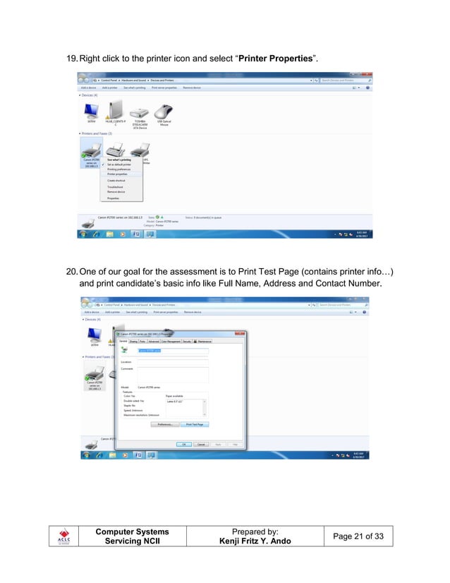 CSS Module 9 - Network Printer | PDF