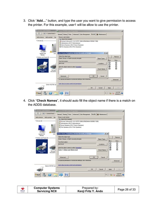 CSS Module 9 - Network Printer | PDF