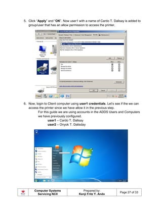 CSS Module 9 - Network Printer | PDF
