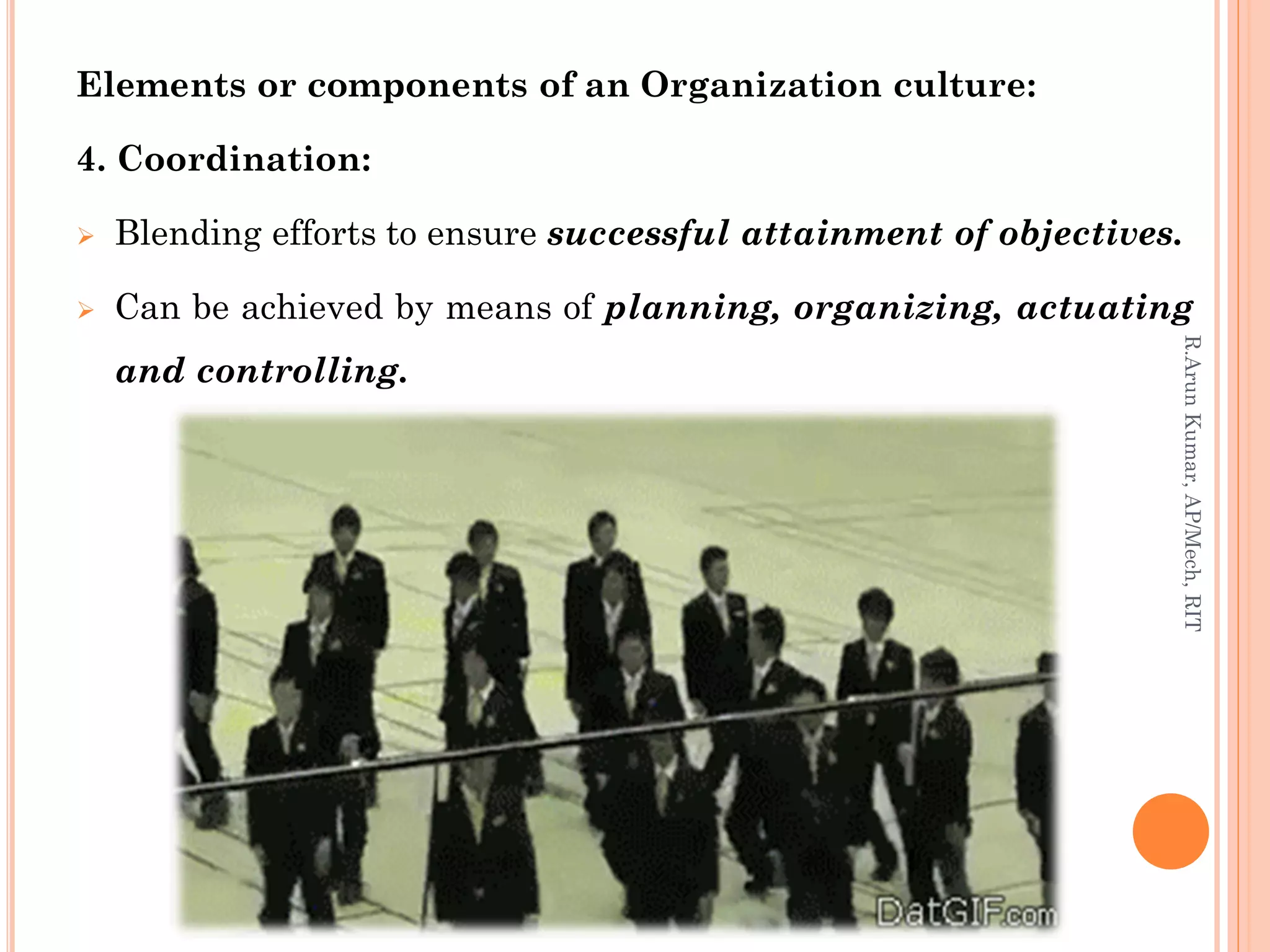 Types and elements of organization culture | PDF