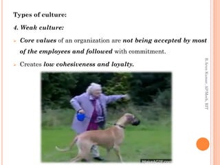 Types and elements of organization culture | PDF