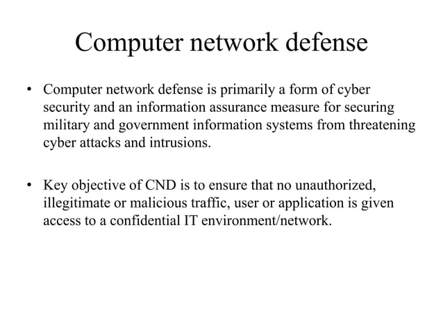 Network defenses | PPT