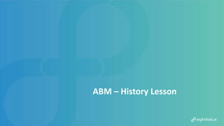 ABM - Now What? | PPT
