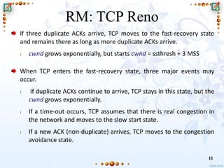 performance evaluation of TCP varients in Mobile ad-hoc Network | PPT