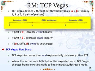 performance evaluation of TCP varients in Mobile ad-hoc Network | PPTX