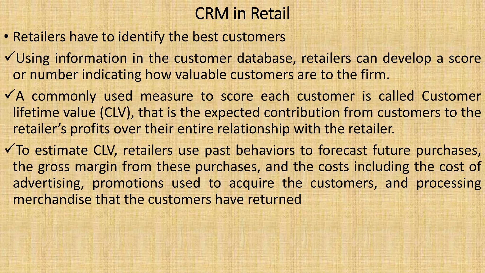 9. CRM in Retail | PPTX