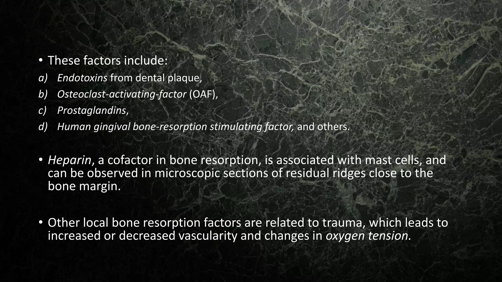 residual ridge resorption | PPTX | Bone and Joint Conditions | Diseases and Conditions