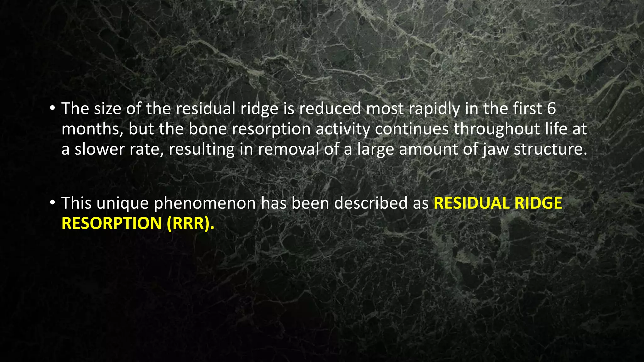 residual ridge resorption | PPTX | Bone and Joint Conditions | Diseases ...