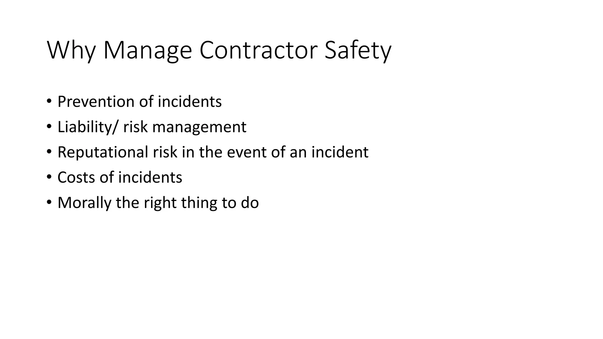 Contractor Safe: Contractor Management & OHS Liability | PDF