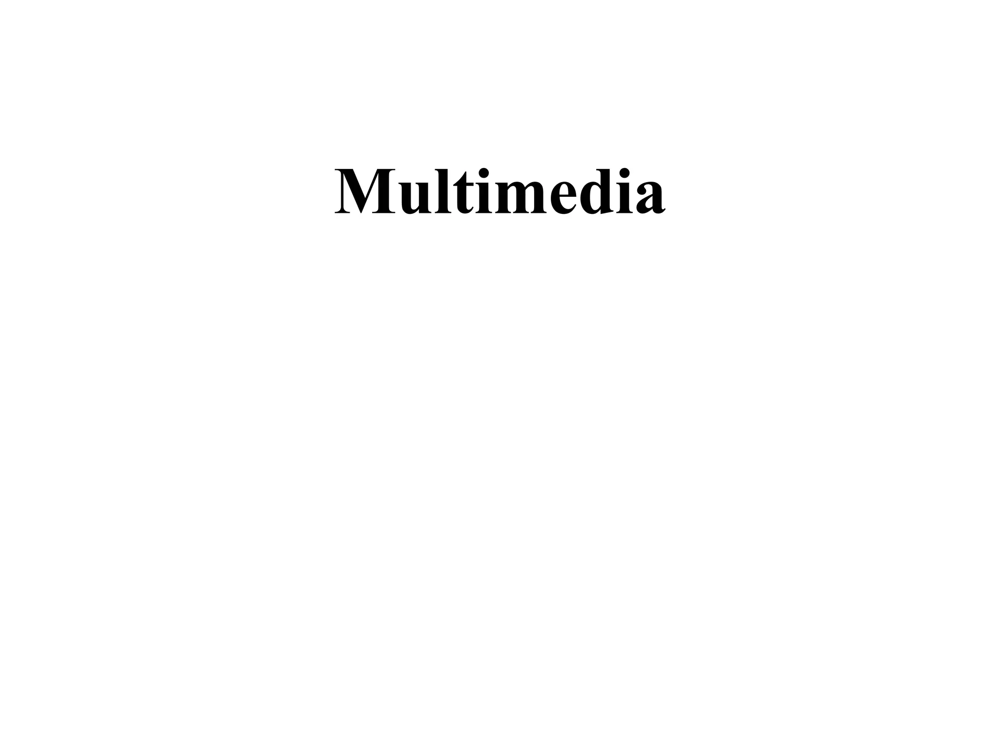 multimedia | PPTX
