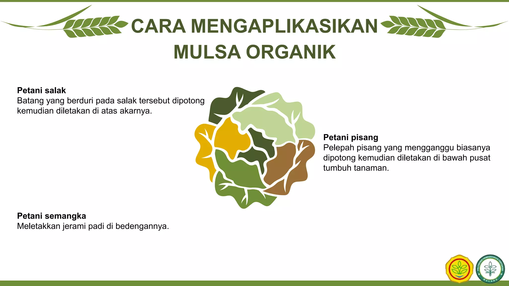 Pertanian Ramah Lingkungan Dengan Menggunakan Mulsa Organik | PPTX