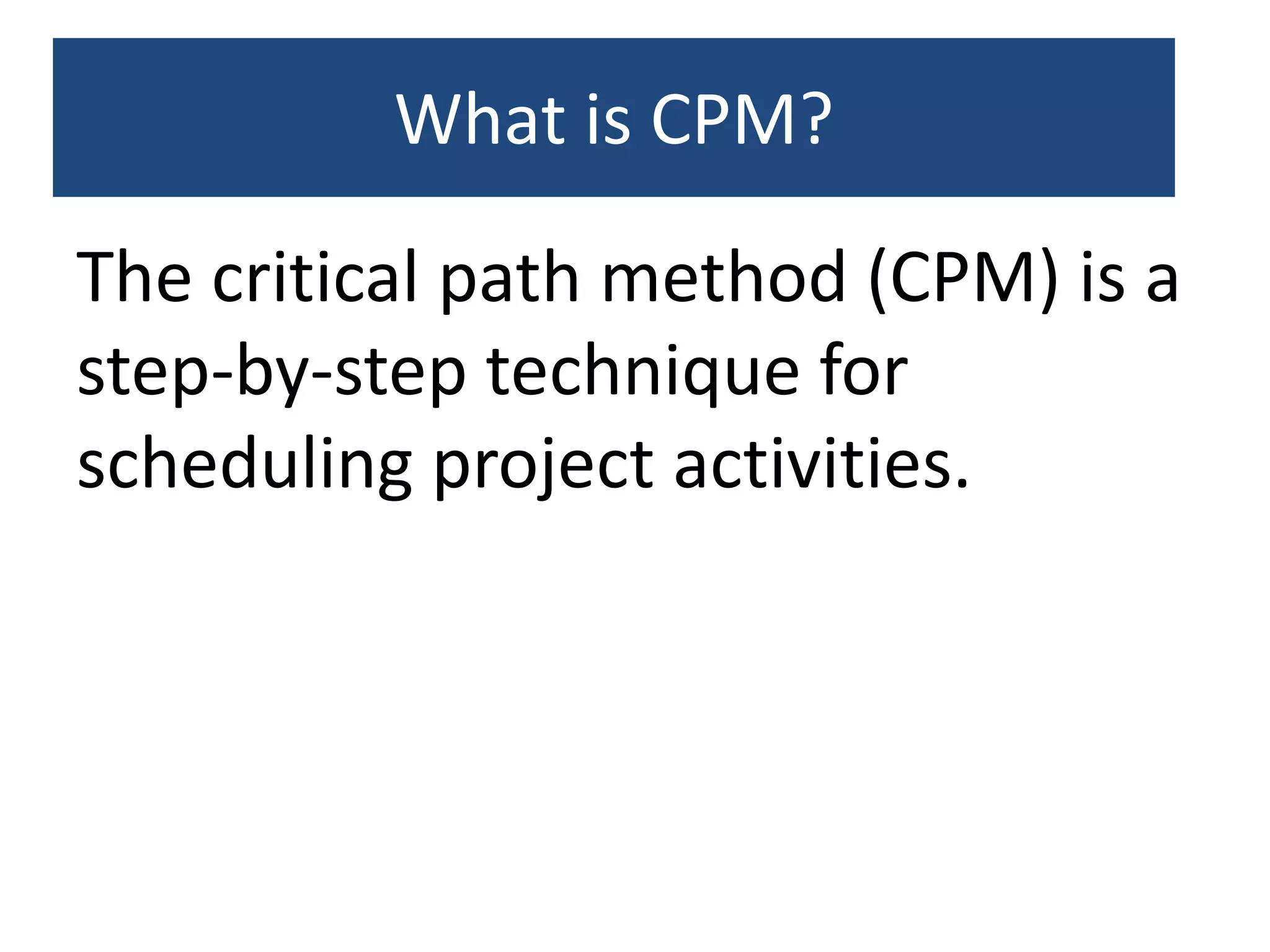 Critical Path Method In Software Engineering By Nadeem Ahmed Ppt 0454
