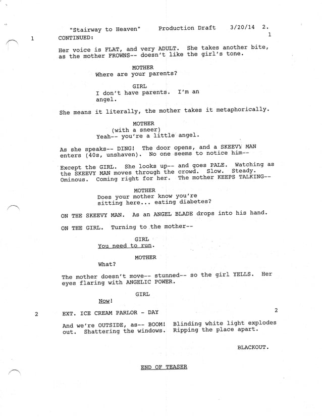Supernatural 9.22 Stairway to Heaven Script | PDF
