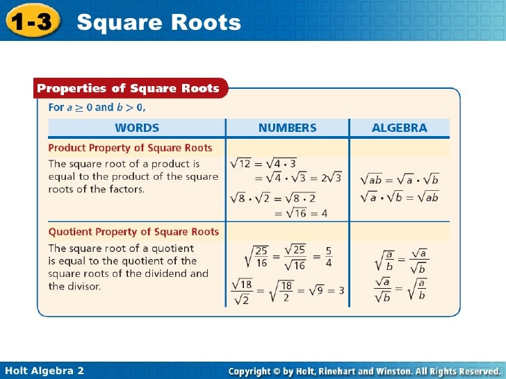 Algebra 2 9 19 Simplifying Square Roots algebra-2-9-19-simplifying-square-roots