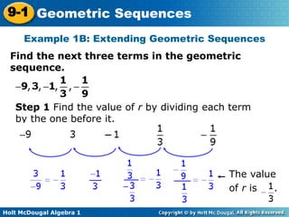 9-1 Geometric Sequences.ppt