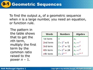 9-1 Geometric Sequences.ppt