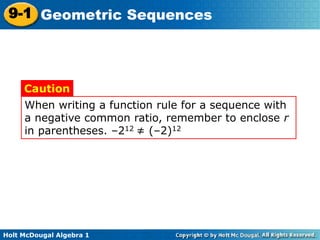 9-1 Geometric Sequences.ppt