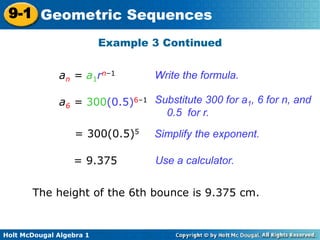 9-1 Geometric Sequences.ppt