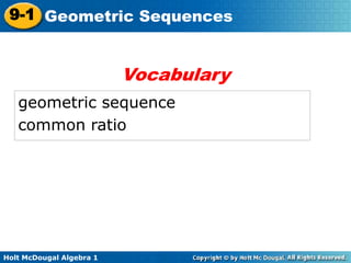 9-1 Geometric Sequences.ppt