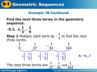 9-1 Geometric Sequences.ppt