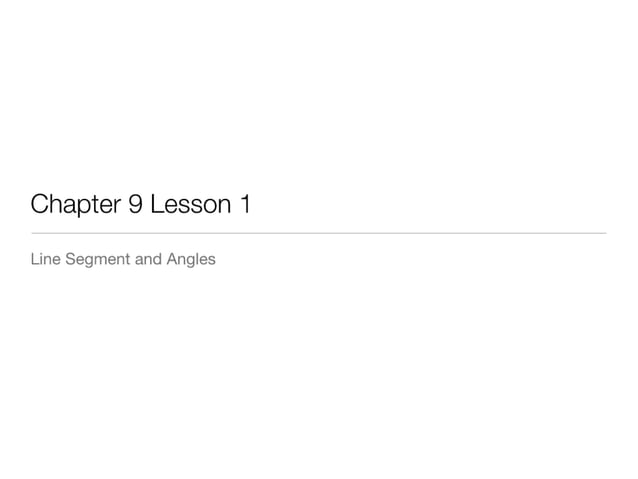 9.1 line segments and angles | PDF