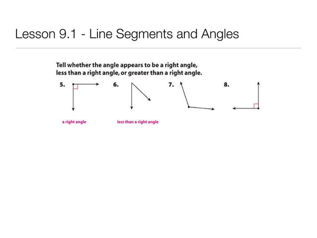 9.1 line segments and angles | PPT