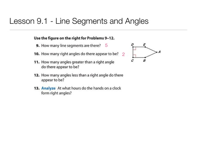 9.1 line segments and angles | PDF